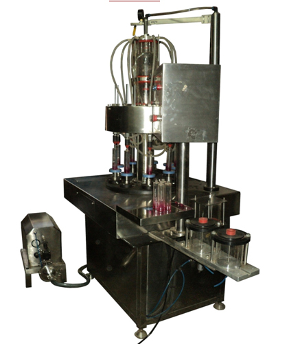9 Head Rotary Perfume Filling Machine With Control Panel And Conical ...
