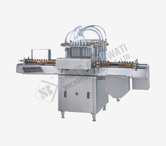 Volumetric Six Head Liquid Filling Machine - Shree Bhagwati Machtech