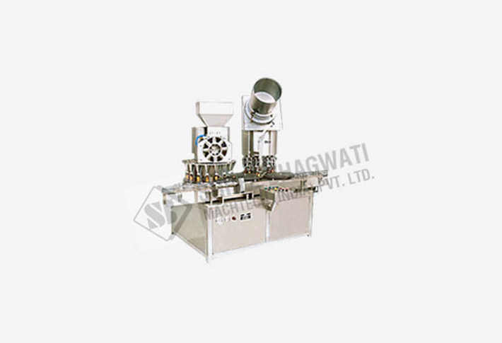 Monoblock Dry Syrup Powder Filling Cap Sealing Machine