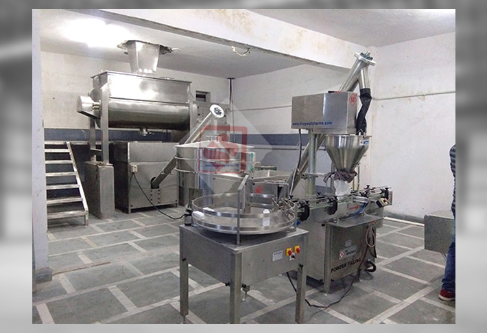 Talc Powder Manufacturing Plant/Project, Talcum Powder Mixer & Filling Line