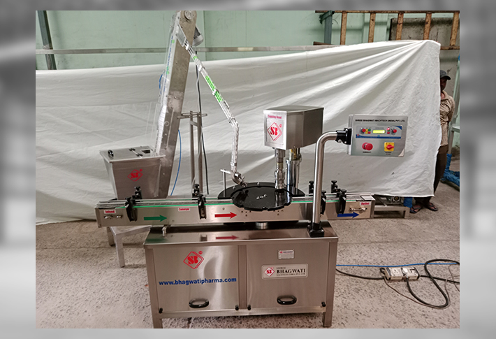 Automatic Single Head Screw Capping Machine