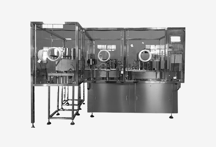 Vial Filling with Stoppering Machine (Six Head), Sterile Isolator ...