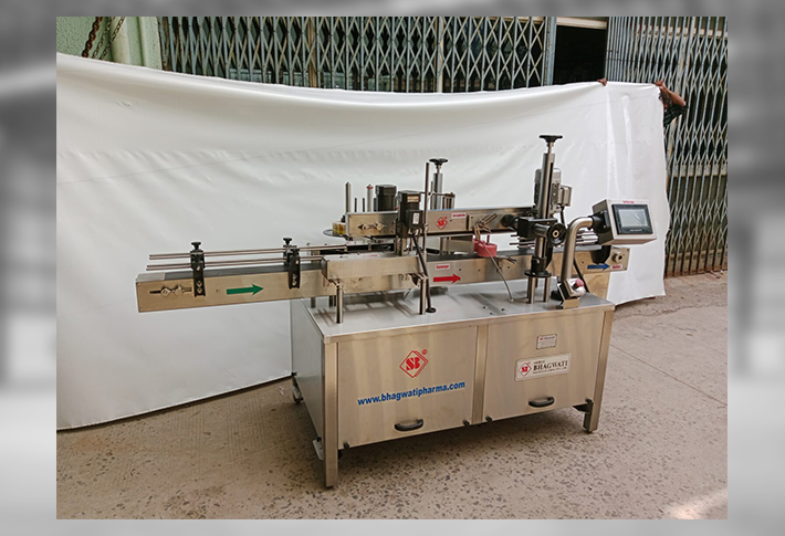Single Side Sticker Labeling Machine (Automatic) - Shree Bhagwati