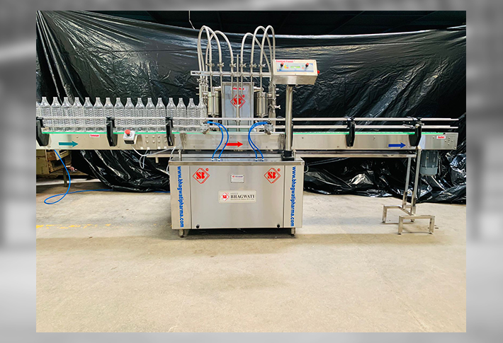Agro Chemical, Pesticide Filler - 6 Head Volumetric Liquid Filling Machine