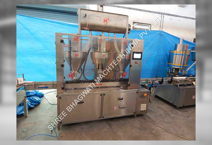Auger Type Dry Syrup Powder Filler Machine - Shree Bhagwati Machtech