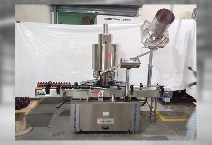 ROPP Cap Sealing Machine - Four Head Bottle Ropp Cap Sealing M/C