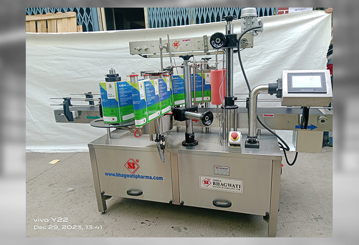 Ghee Packaging with Automatic Sticker Labelling Machines