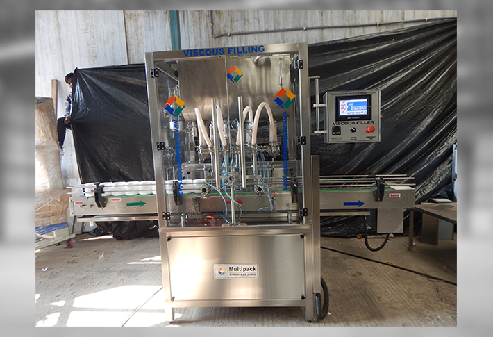 Ghee Filling Machine with 4 Head Servo + PLC Base