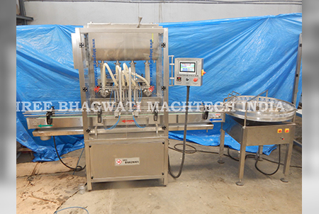 Ghee Filling Machine with 4 Head Servo + PLC Base