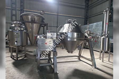 Rotocone Vacuum Dryer(RCVD)-Double Cone Vacuum Dryer Manufacturer