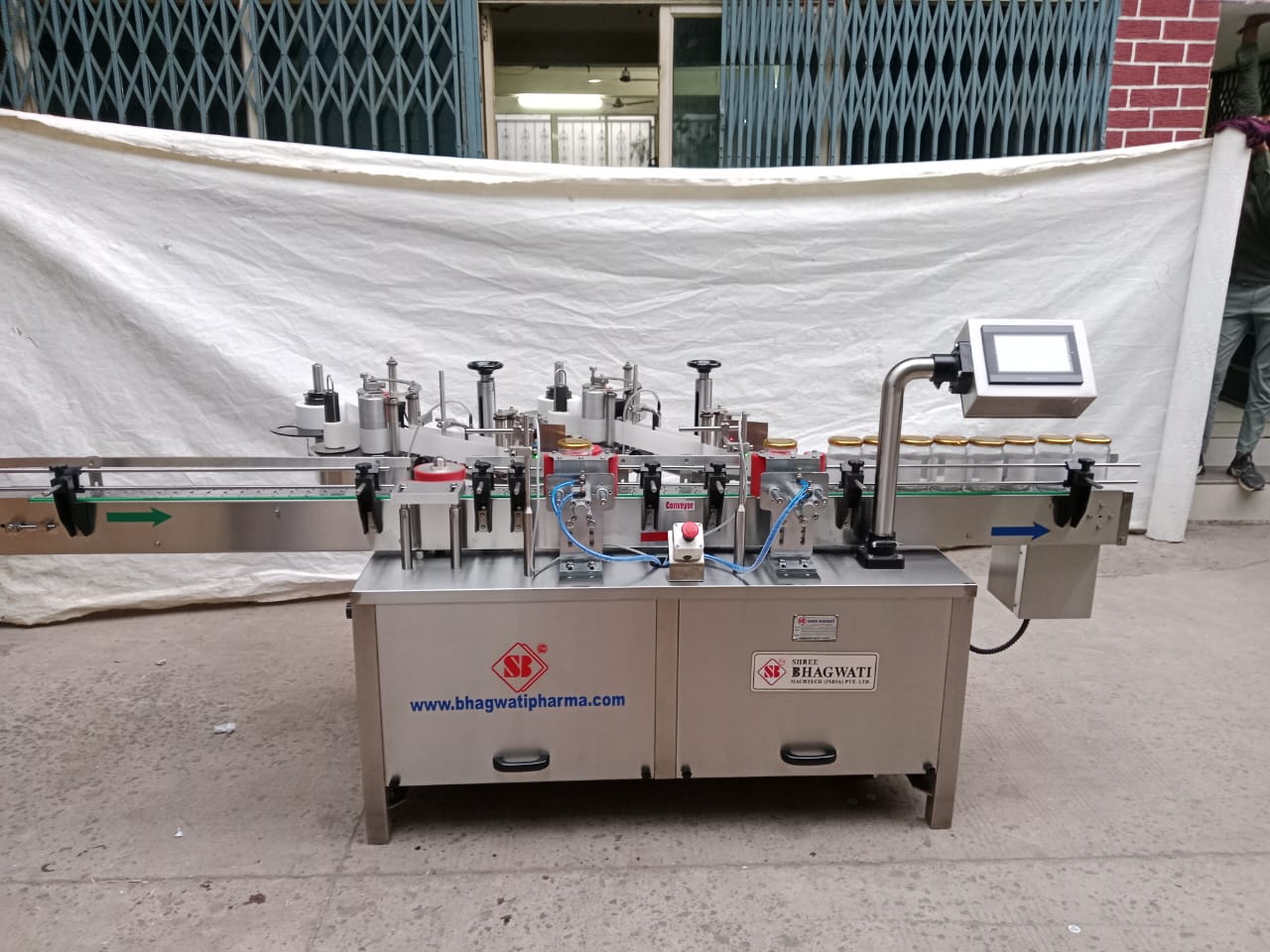 Ghee Packaging with Automatic Sticker Labelling Machines