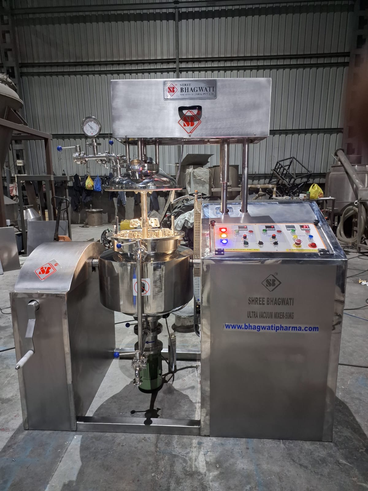 Vacuum Mixer Homogenizer for Small to Large Batch Production