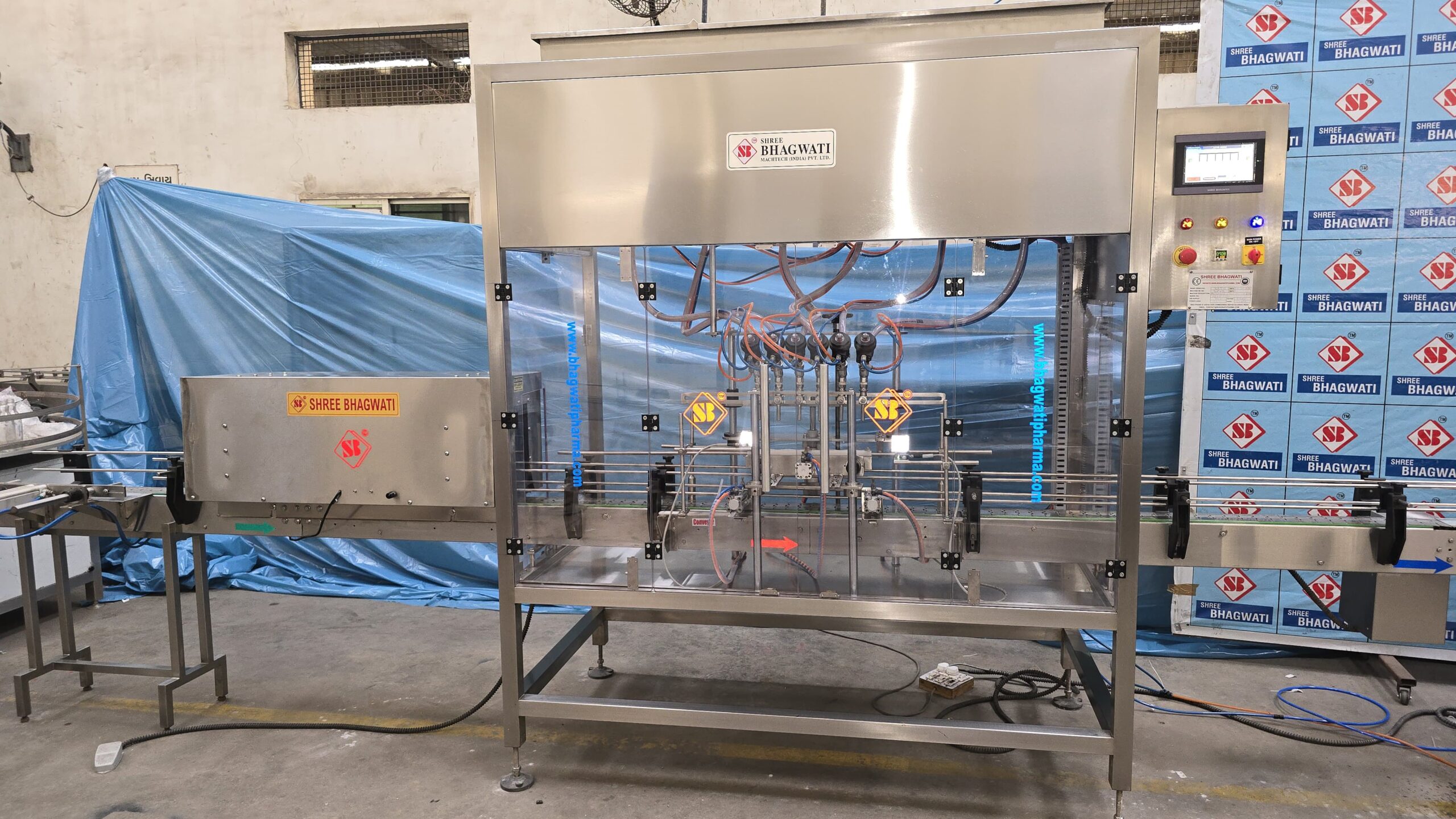 Automatic Linear Gravity Filling Machine | Shree Bhagwati