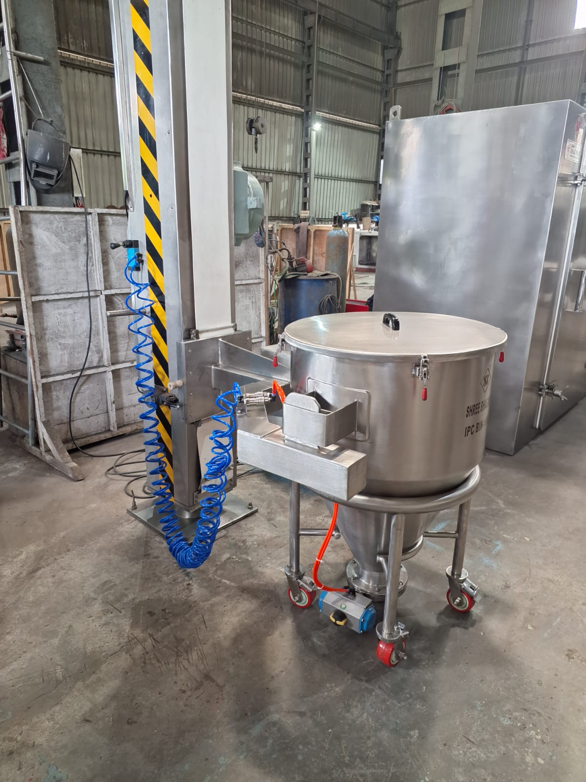 Bin Lifter-Hydraulic Lifting & Positioning Device for Safe Material ...